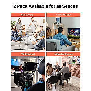 JSAUX 8K HDMI Cable 2.1 6FT 2-Pack 48Gbps Ultra High Speed Braided HDMI Cord(8K@60Hz 4K@120Hz) eARC HDR10 HDCP 2.2 & 2.3 3D, Compatible for PS5/PS4/X-Box/Roku TV/HDTV/Blu-ray/LG/Samsung QLED-Black