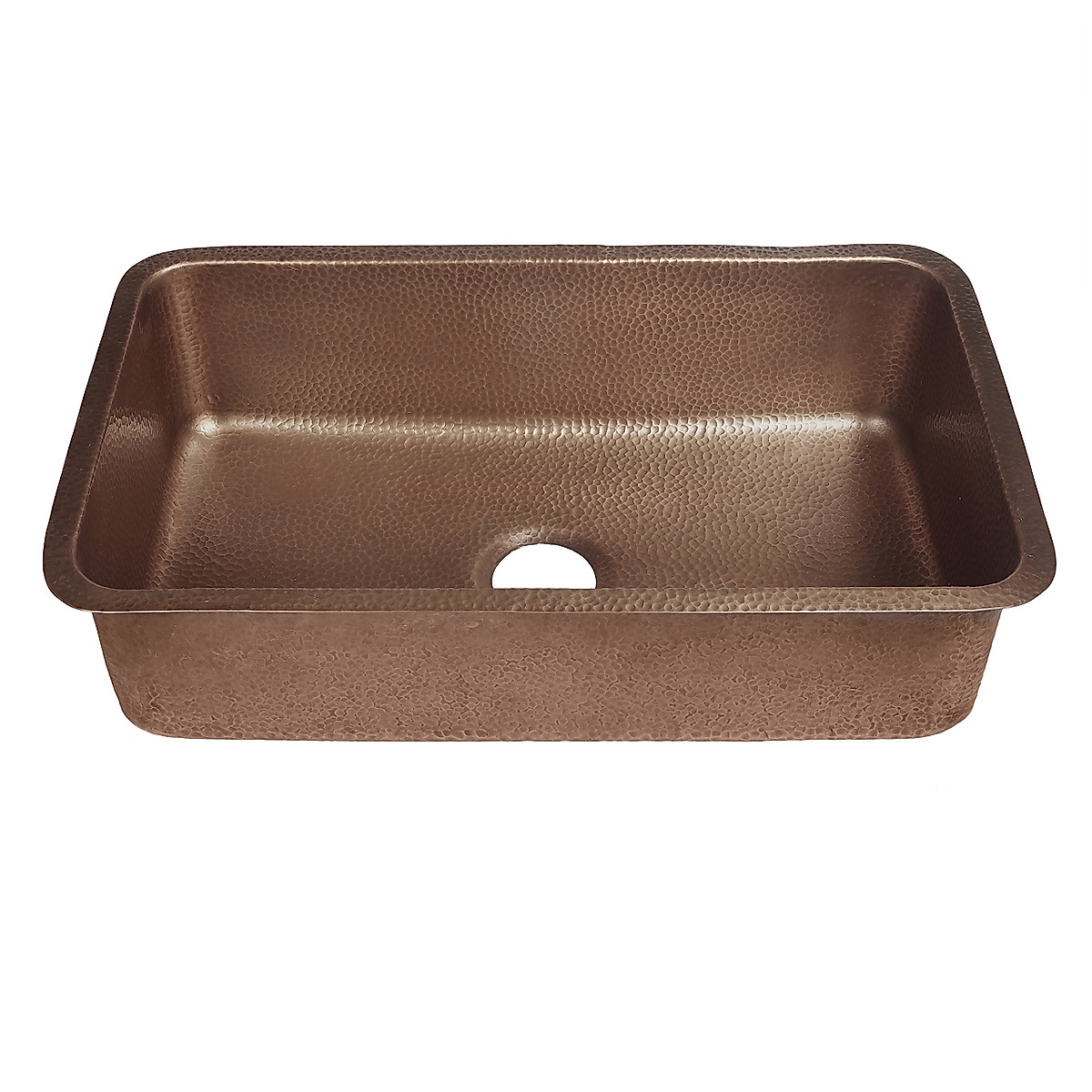 Sinkology K404-B60 Orwell Undermount 30 in. Single Bowl Grid, Strainer Drain, and Care Kitchen Sink Kit, 30 inch, Antique Copper