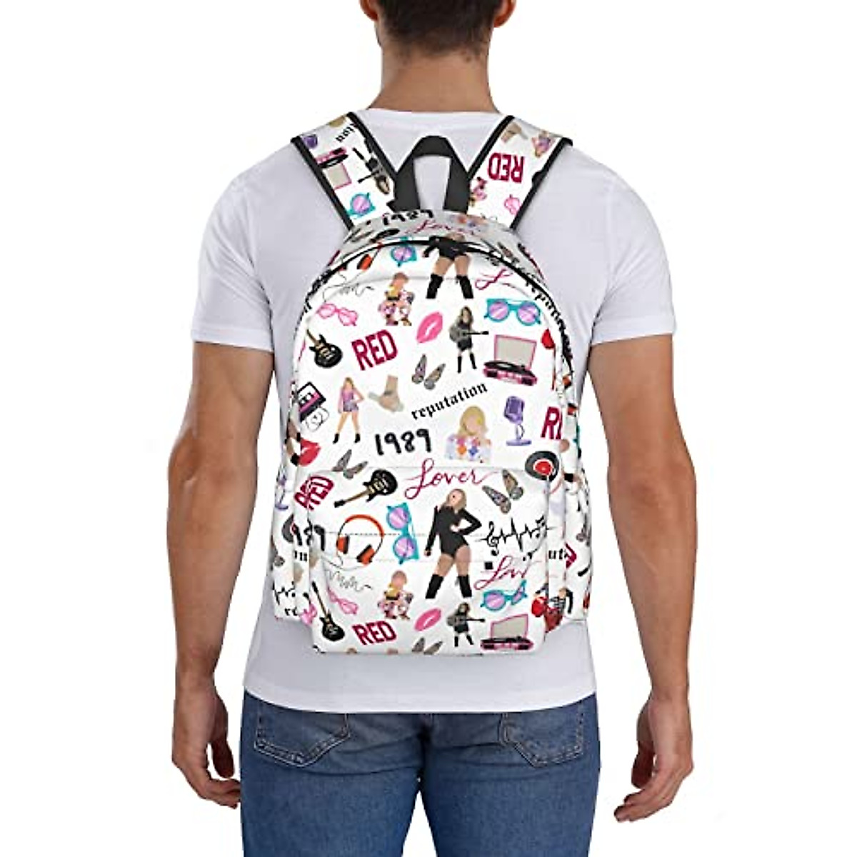 SHISHANGNX Music Backpack 16 Inch Lightweight Laptop Backpack Travel Bag