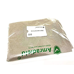 Amradield Nano Silver Fiber Microwave RF Singal Shielding Anti Radiation Conductive Stretch Fabric 20"x59" Safe to Body