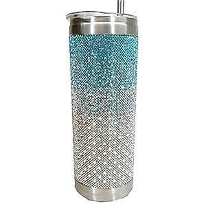 Jacqueline Kent JKT105.TU Cupcake Collection Tumbler Sugared Turquoise 20 Ounces