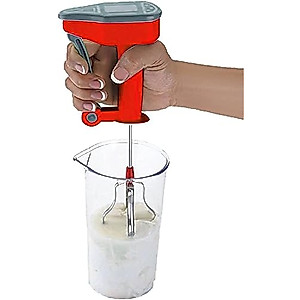Power-Free Hand Blender And Beater/Soup,Lassi, ButterMilk Mixer,Multi Color, Size 12x5x2.5 Inch by Black Moon Creation IND.