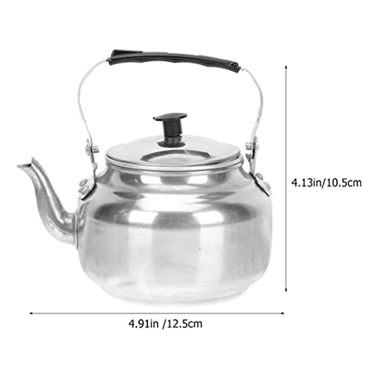 Stovetop Tea Kettle Tea Pot Stainless Steel Tea Kettle Hot Water Teapots with Infuser Coffee Tea Kettle Water Boiler 1.2l for Home Restaurant