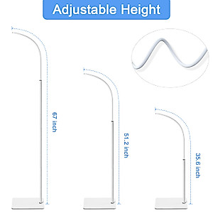 AOZTSUN 67 inch Adjustable Height Baby Monitor Floor Stand Holder for Infant Optics DXR-8 Pro,eufy HelloBaby HB65/HB66/HB248,ANMEATE SM935E or Any Cameras with 1/4 Screw Mount