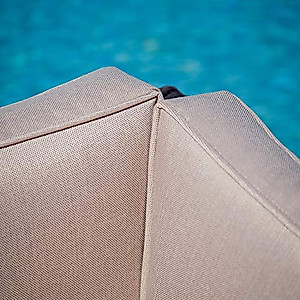 Christopher Knight Home Santa Cruz Outdoor Wicker Sectional Sofa Set with Water Resistant Cushions, 6-Pcs Set, Brown