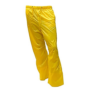 RK Safety Rain Wear RW-PP-YEL33 Yellow PVC Polyester 3-Piece Rain Suit | Jacket, Hoodie, Pants (Yellow, Extra Large)