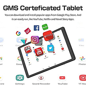 PRITOM TAB 10 Tablet 10 inch Android 12 Tabletas 32GB, Quad-Core 1.6Ghz Processor, 6000mAh, 1280 * 800 HD IPS Display WiFi 6, Dual Camera, Bluetooth, Tablet PC(Gray)