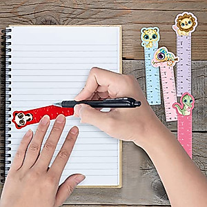 ceiba tree Valentine Bookmark Rulers Party Favor Pack with Valentine Themed Prints for Holiday Decorations Goodies Valentines Day Party Décor Classroom Rewards 48Pcs