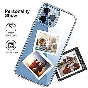 restone for iPhone 13 Pro MAX Case with Screen Protector, Clear Slim Hard Back Cover Soft TPU Bumper, Thin Cute Full Body Shockproof Non Yellowing Protective Phone Case for iPhone 13 Promax 6.7" 2021