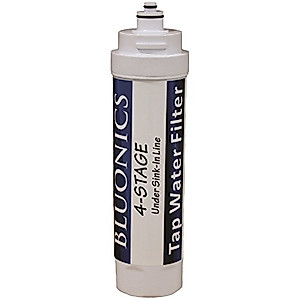 BLUONICS 4-stage Replacement Filter for Our Direct In-line Under Sink Tap Water Filter System