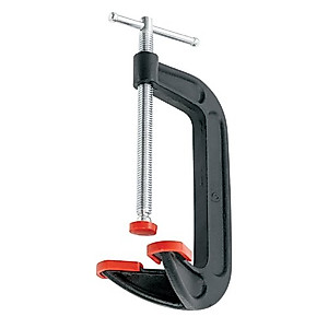 BESSEY DHCC-6, 6 In. Double Headed C-Clamp, red/black