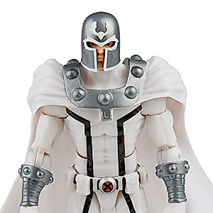 Marvel Hasbro Legends Series X-Men 6-inch Collectible Magneto Action Figure Toy, Premium Design and 2 Accessories, Ages 4 and Up, White