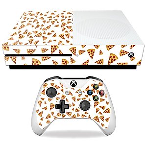 MightySkins Skin Compatible with Microsoft Xbox One S - Body by Pizza | Protective, Durable, and Unique Vinyl Decal wrap Cover | Easy to Apply, Remove, and Change Styles | Made in The USA