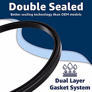 Jmoe USA Lid Gaskets Seals For Stanley 30oz and 40oz Adventure Quencher H2.0 Flowstate Tumblers | 4-Pack | Sealable Bag | Prevent Leaks, Stay Hygenic, BPA-Free Silicone, Food Grade, and Dye Free