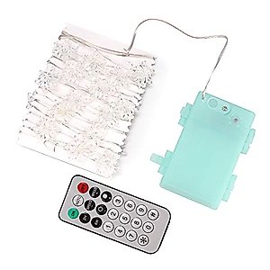 Waterproof 30LEDs String Snowflake Light, Wire LED Light, Decoration Lamp Fairy Lights for Wedding Celebrations Courtyards Home Gardens Bedrooms