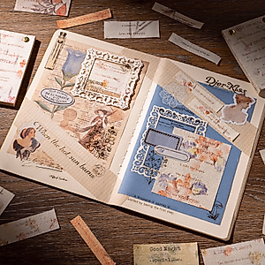 JOYCHOIC 700Pcs Vintage Quote Paper for Scrapbooking, Phrases Words Paper for Junk Journal Supplies, Scrapbook Journaling Bullet Decorative DIY Art Crafts Collage Embellishment