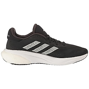 adidas Women's Supernova 3 Sneaker, Core Black/Wonder Silver/White, 8.5