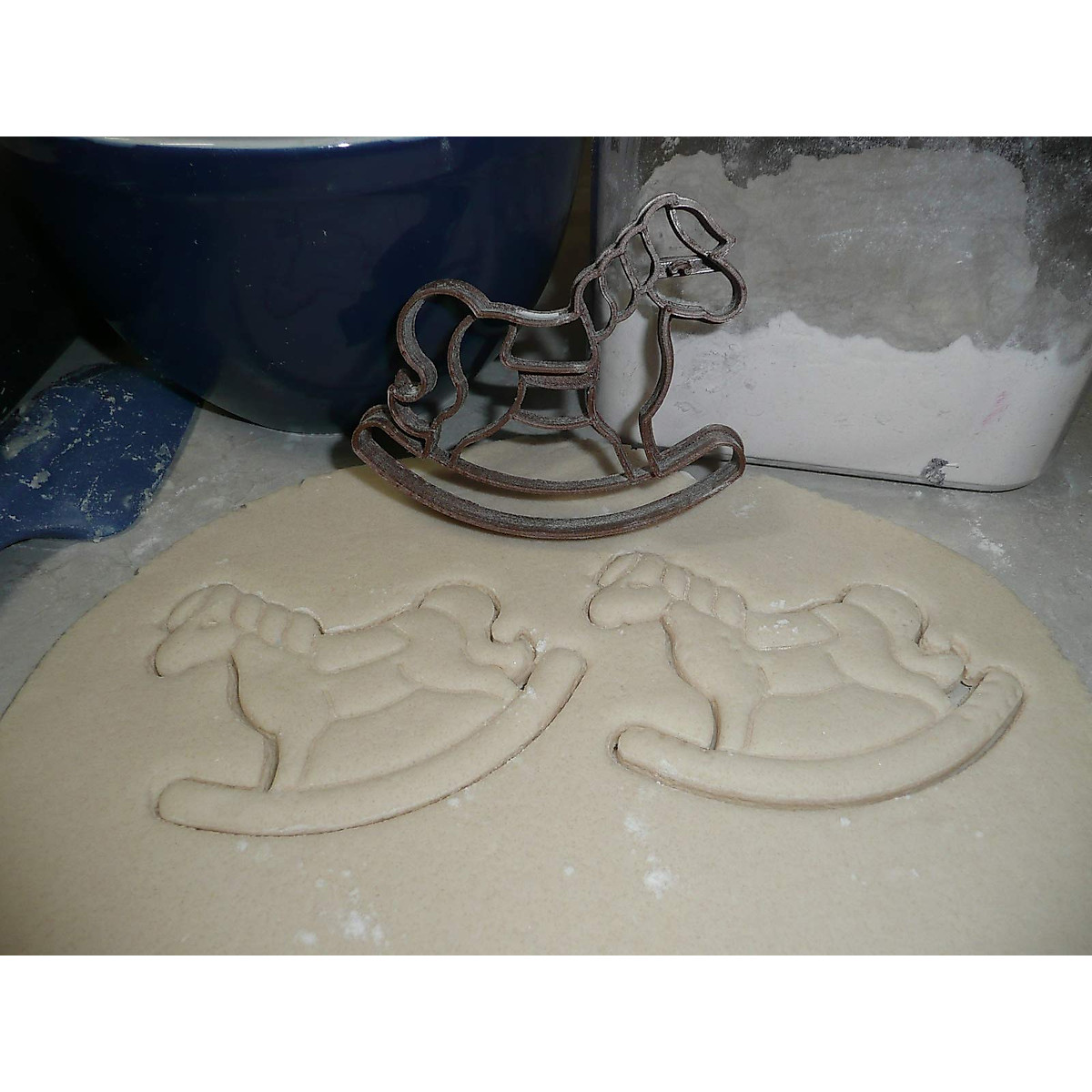 YNGLLC Horse-Shaped Cookie Cutter, Baby Shower Theme, Brown, Made in USA, 1 Piece