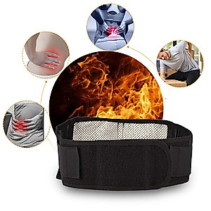 . life Heated Waist Belt, Portable Tourmaline Waist Support Brace, Magnetic Self Heating Pad, Waist Belt for Arthritis Joint Pain Relief Injury Recovery