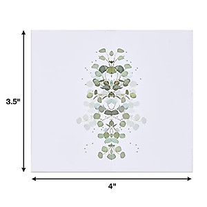 100 Pack Eucalyptus Greenery Place Cards Green Leaves Seating Name Card Wedding Table Setting Folded Tent Cards for Baby Shower Dinner Weddings Reception Tables Placement Party Decorations 2" x 3.5"