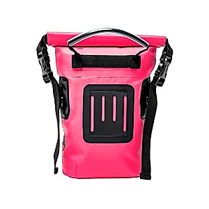 geckobrands Waterproof Phone Tote Dry Bag Waterproof Case, Neon Pink - Works with Samsung Galaxy, iPhone, Google
