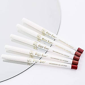 Belle Beauty by Kim Gravel Waterproof Gel Lip Liner - Cruelty Free Waterproof Lip Liner Pencil - Anti Feathering Moisturizing Formula (Brown Nude)