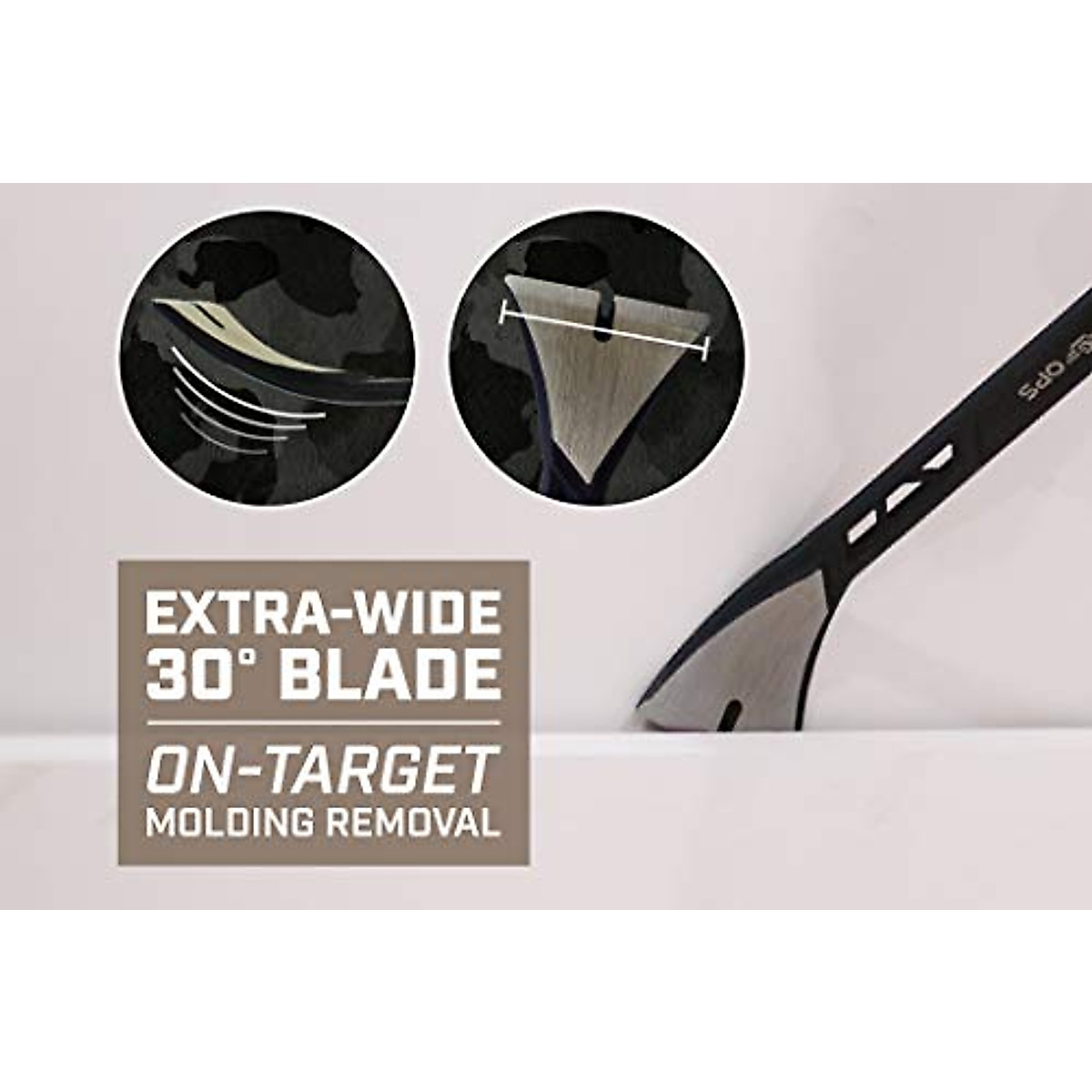 Spec Ops Tools 11" Molding Pry Bar Nail Puller Cats Paw, High-Carbon Steel, 3% Donated to Veterans,