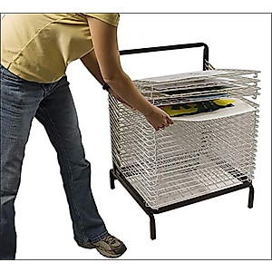 Stack-N-Dry Spring Loaded Drying Rack - Perfect for an Art Organizer, Paintings, Storage, and Any Drying Needs
