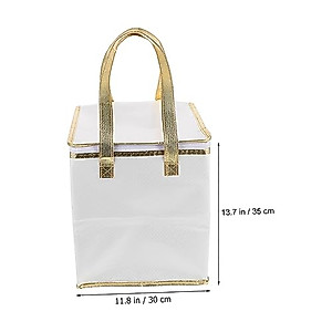 ULTECHNOVO Insulated Bag insulated bag food cooler tote bag grocery carrier insulated grocery bags insulated bags cooler bags insulated catering bags food warmer bag cloth Fresh food bag