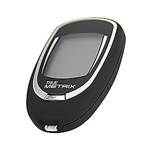 True Metrix Blood Glucose Test Strips Box of 100 Count with Meter