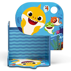 Baby Shark Chair Desk with Storage Bin - Ideal for Arts & Crafts, Snack Time, Homeschooling, Homework & More by Delta Children