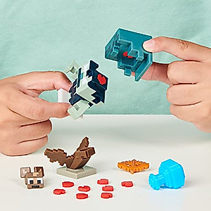 Treasure X Minecraft Caves & Cliffs Cave Adventure Pack. Mine, Discover & Craft with 16 Levels of Adventure, Mine & Craft Character & Mini Mob to Collect. Will You find The Real Gold Dipped Treasure?