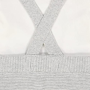 Hope & Henry Layette Baby Long Sleeve Rib Knit Bodysuit and Sweater Overall 2-Piece Set