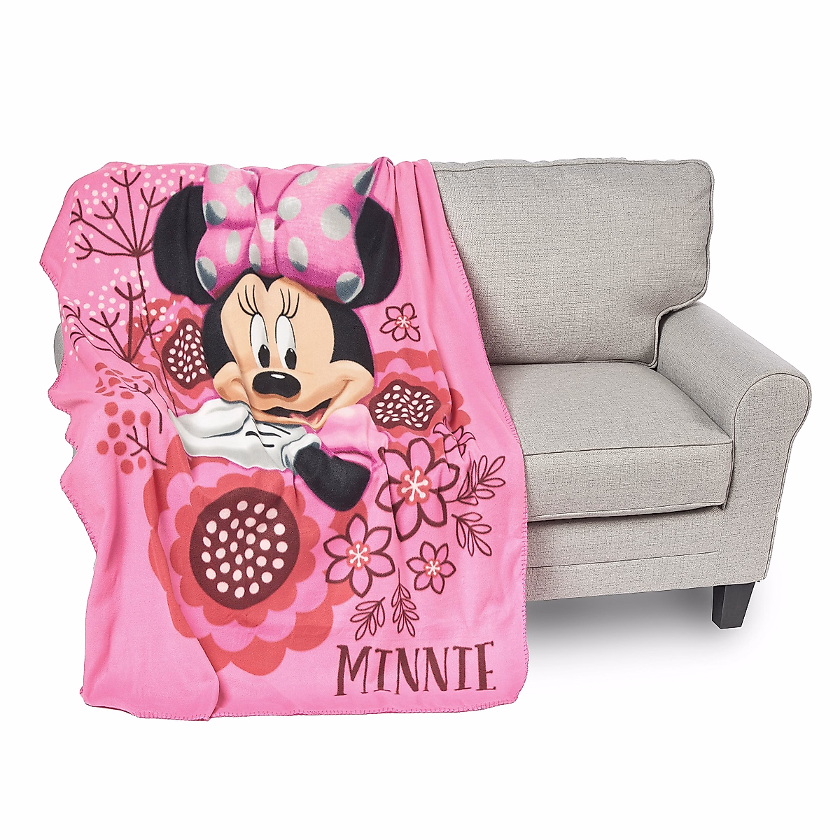 The Northwest Company Fleece Throw Blanket Disney's Minnie's Bowtique, So Many Bows, 45" x 60"