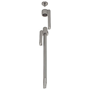 Nuk3y Door Saver 2 II Hinge Pin Stop Fits All 3" to 4-1/2" Residential Hinges (Satin Nickel)