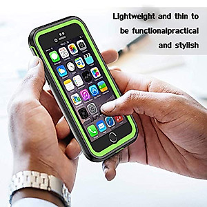ImpactStrong iPhone 7/8 Case, Ultra Protective Case with Built-in Clear Screen Protector Full Body Cover for iPhone 7 2016 /iPhone 8 2017 (Lime Green)