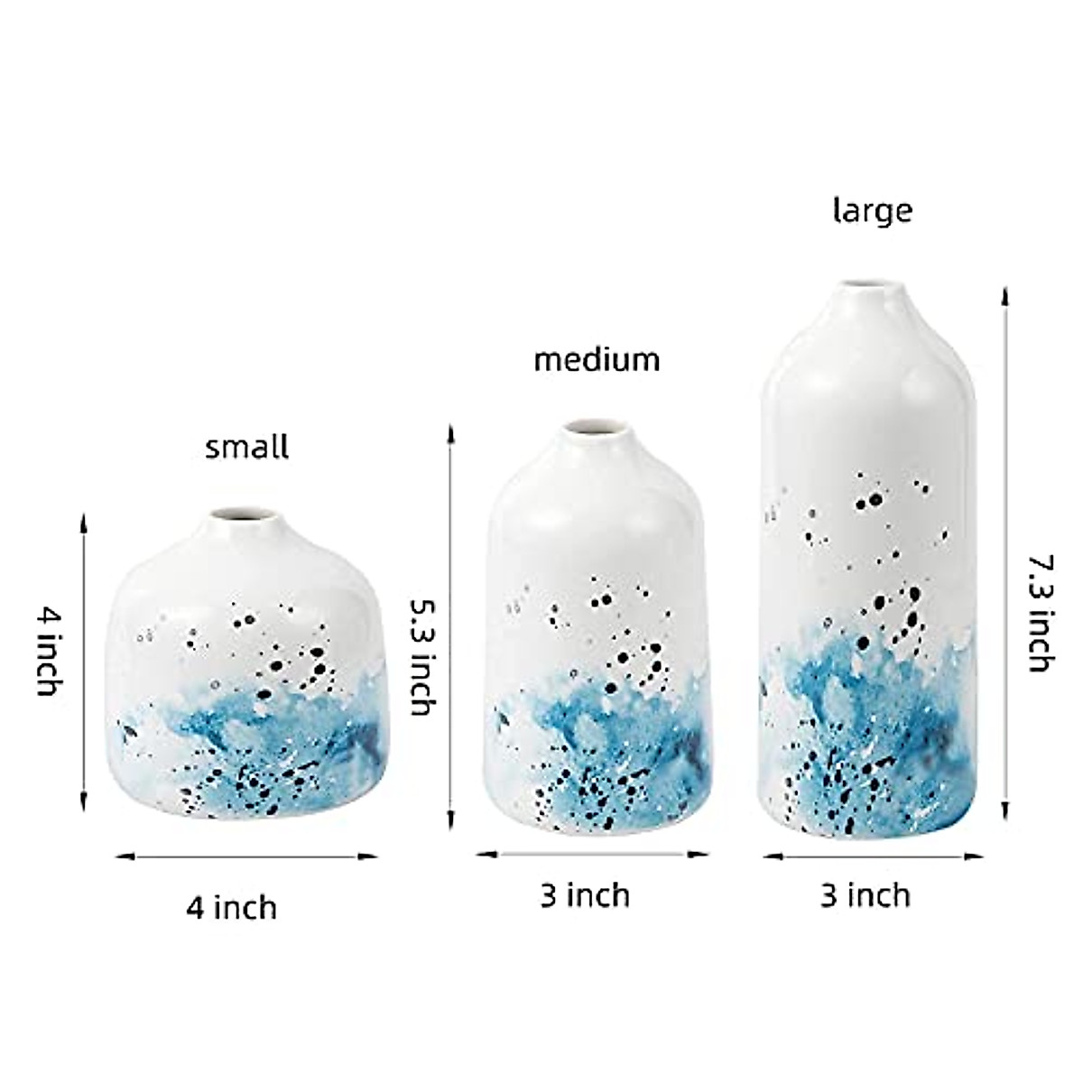 Bathroom Accessories Set + White vase Sets