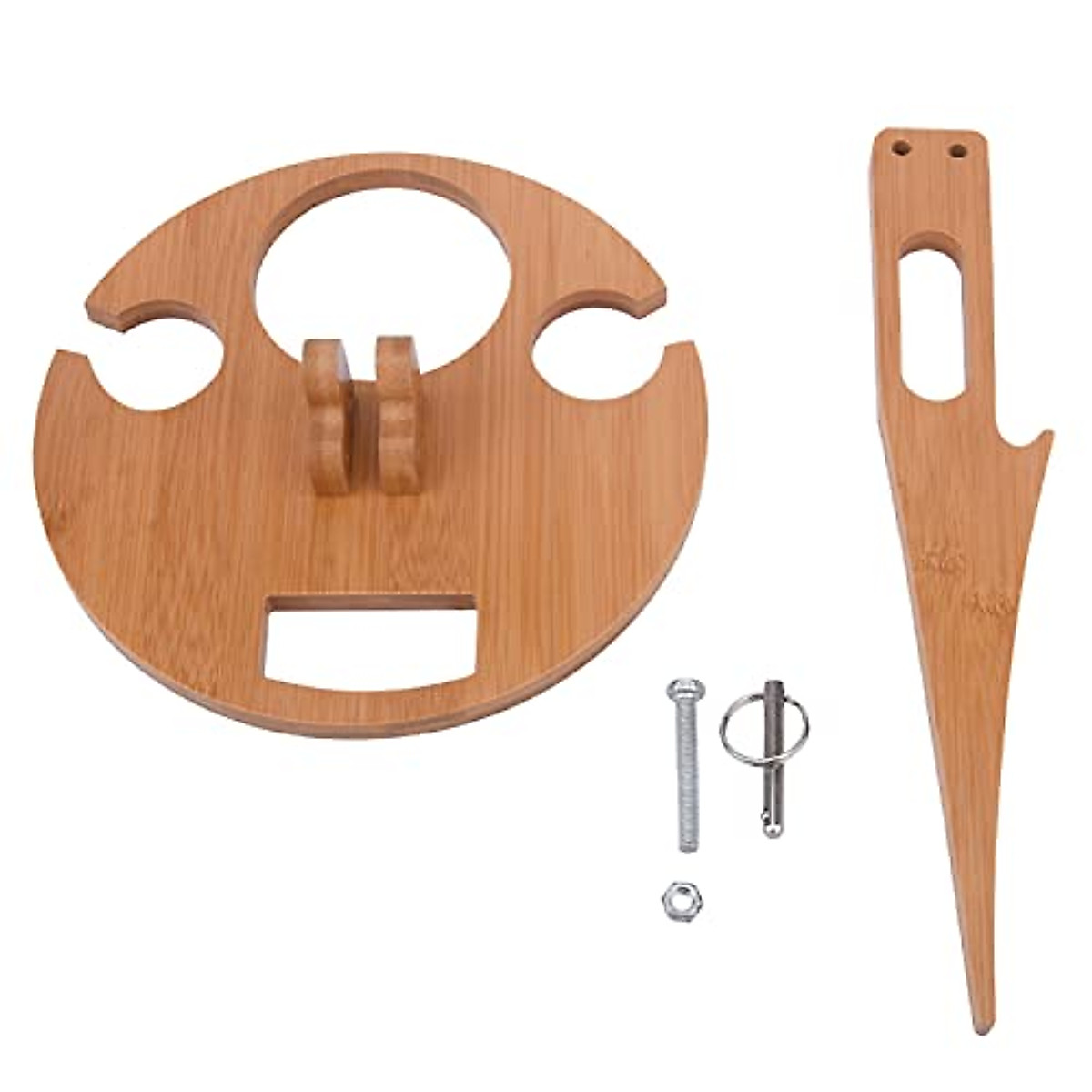 Folding Picnic Table, Camping Picnic Wine Glass Holder Outdoor Garden Round Wooden Wine Table, Small Wine Rack Portable Wine Holder Phone Stand, Wine Rack Support Beach Snack Table