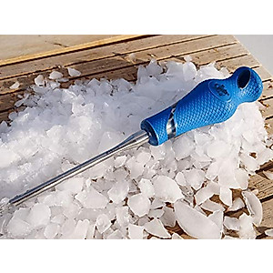 Cuda Stainless Steel Ice Pick Tool for Breaking Ice (18119), Blue