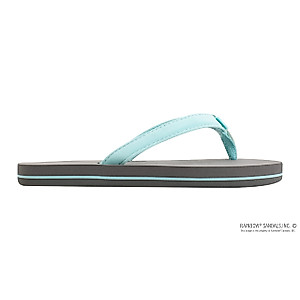 Rainbow Sandals Kid's Grombow's Soft Top Rubber w/Neoprene Narrow Aqua Narrow Strap, Grey, Kid's 13-01 B(M) US