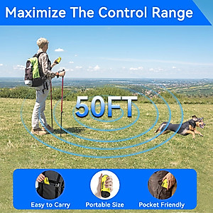 iljimae Dog Bark Deterrent Devices with Flash Light,3X Ultrasonic Emitters 50ft Range,Professional Dog Training Tool Best Behavior Aid,Rechargeable