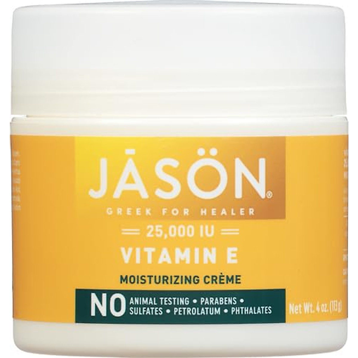 Jason Moisturizing Crème, Vitamin E 25,000 Age Renewal, 4 Oz