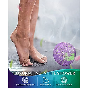 POPCHOSE Shower Steamers Aromatherapy - Bath Bomb Shower Tablets 8 Pack, Self Care & SPA Relaxation - Stocking Stuffers Christmas Gifts for Women and Mom Who Has Everything, Birthday Valentines Gift