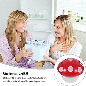 Tofficu Mushroom Waste Bin Organizer for Home Office Countertop Mushroom Decor Trash Can Decorative Garbage Bin Home Accessory