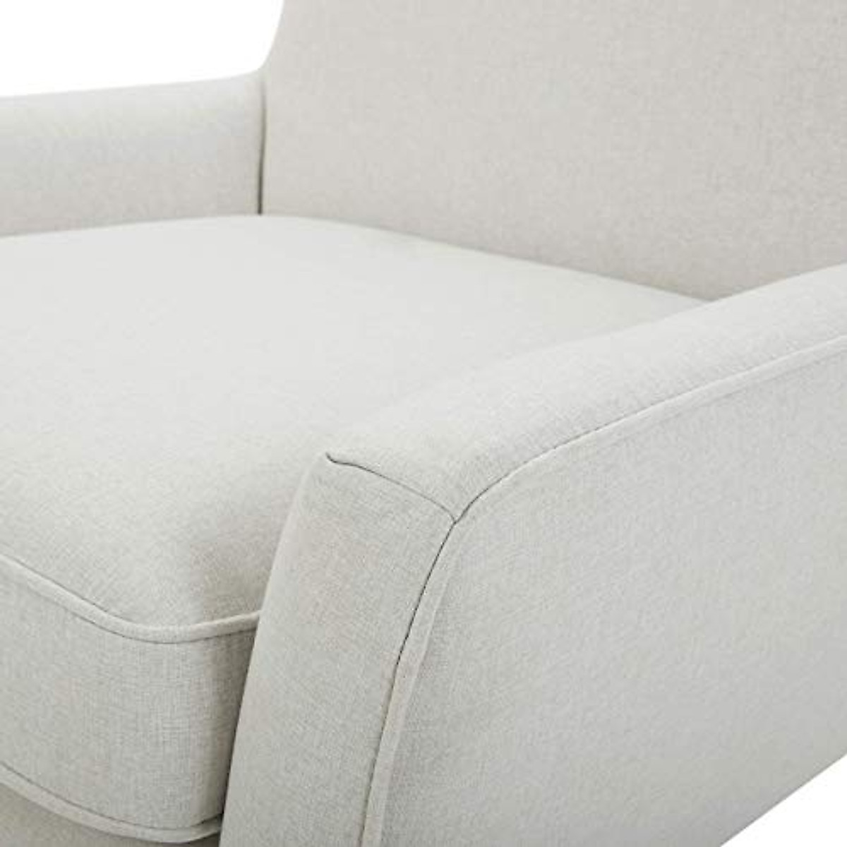 Amazon Brand – Rivet Jamie Mid-Century Modern Low Arm Accent Chair, 31"W, Chalk