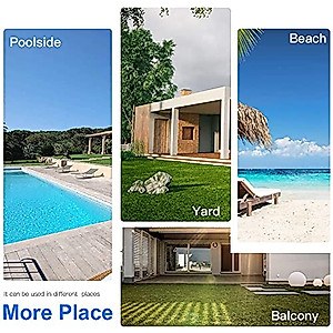 Beach Chair Recliner Chair Set of 2 Adjustable Lounge Chair Outdoor Folding Portable Reclining Chairs Adjustable Frame Solid Eucalyptus Wood with White Polyester Canvas 3 Level Height Adjustable,White