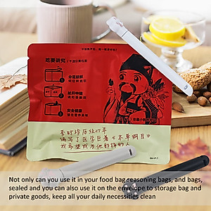 Ctpeng Cute Bag Sealer,Reusable Cat Chip Clips for Keeping Crisp,Bag Clip for Bread Snack Chips Sugar,Airtight Seal on Food Storage Bags(Paw,6PCS)