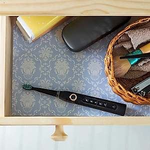 Lavender Scented Drawer Liners for Dresser 8 Sheets, Cabinet Liners for Shelves, Double-Sided Pattern Shelf Paper, Non Adhesive Shelf Liners for Bathroom, & Closets 16.5" X 22.8"