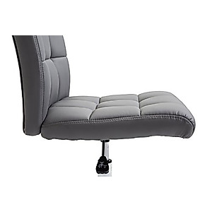 EdgeMod Aria Task Chair in Vegan Leather, Grey