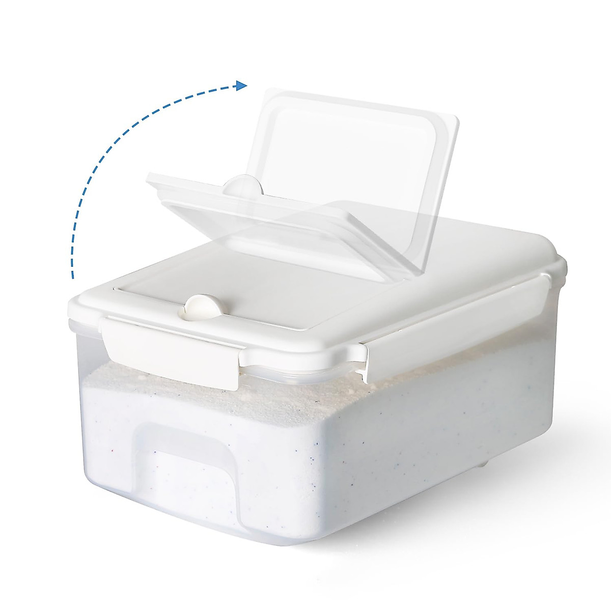 LivLab Rice Container - 10lbs Flour Dispenser with Lids & Cup BPA Free Kitchen Extra Large Storage Containers Cat/Dog Food Storage Container (10lbs)